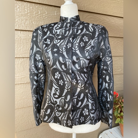 CAbi | Jackets & Coats | Vintage Union Label Jacquard Cocktail From ...